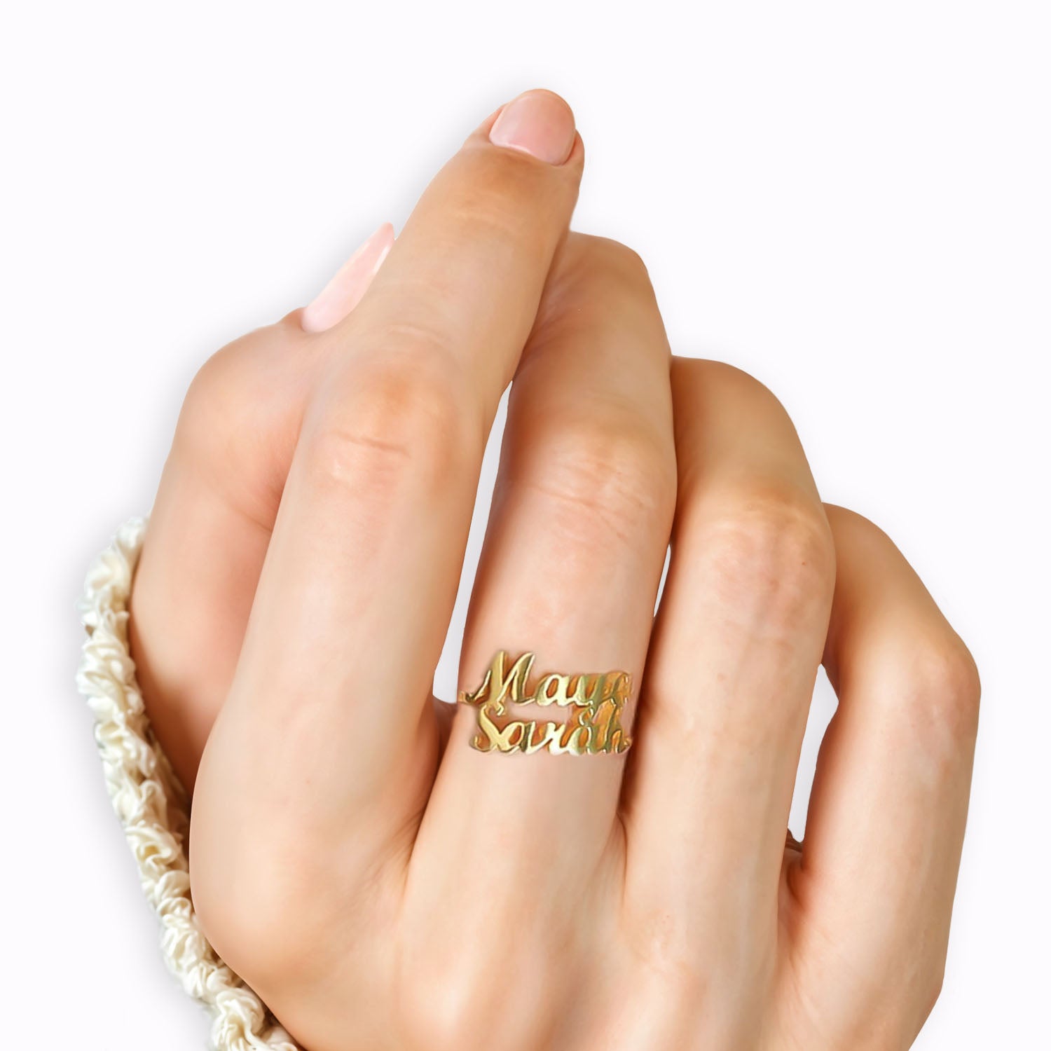 Bague Éterna Duo Personnalisée – Rayon d'Amour